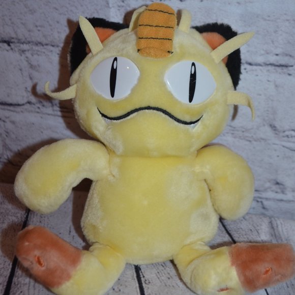 Pokemon | Toys | Vintage 998 Pokemon Meowth Plush Stuffed Animal Hasbro ...